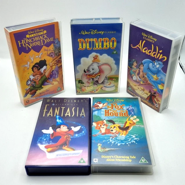 DISNEY VHS COLLECTION Vintage Video Tape Bundle x 5 £8.95 - PicClick UK