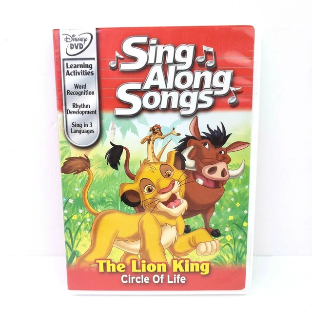 DISNEY SING ALONG Songs The Lion King Circle Of Life DVD $10.19 ...