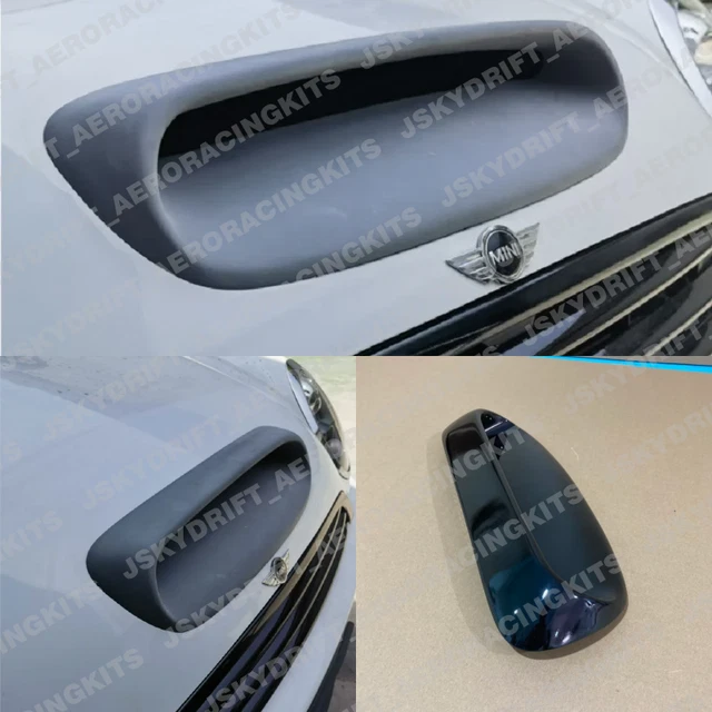 FOR MINI COOPER R53 FRP Unpainted Front Hood Scoop Bonnet Air Vent Duct ...