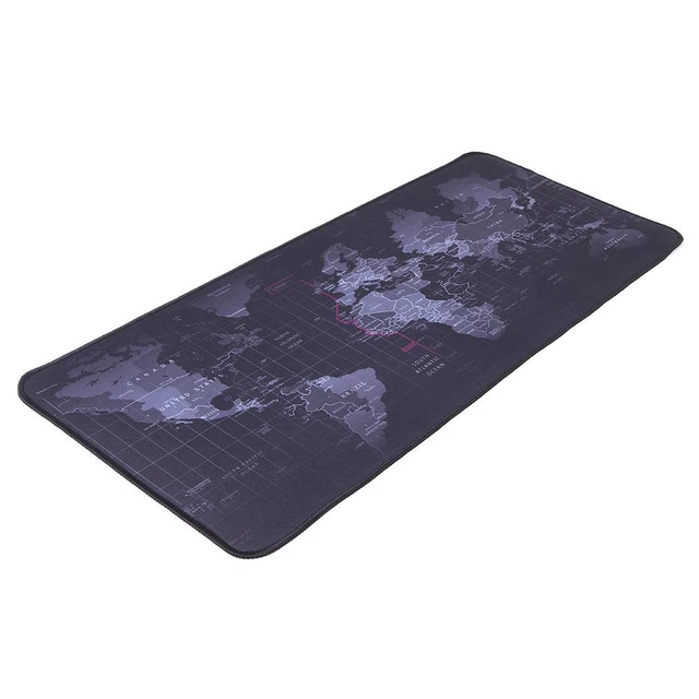L# WORLD MAP Natural Rubber Large Gaming Mouse Pad Computer Keyboard ...