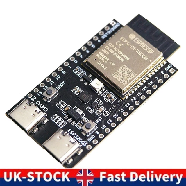 ESP32-C6 MINIMUM SYSTEM Board Dual Type-C ESP32-C6-WROOM-1 Core Board ...