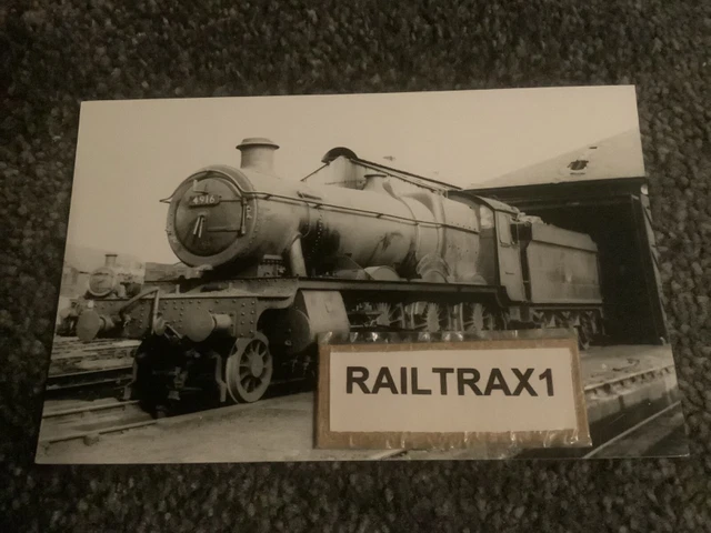 RAILWAY STEAM PHOTOGRAPH - 4916 “Crumlin Hall” At Pontypool Road Shed ...