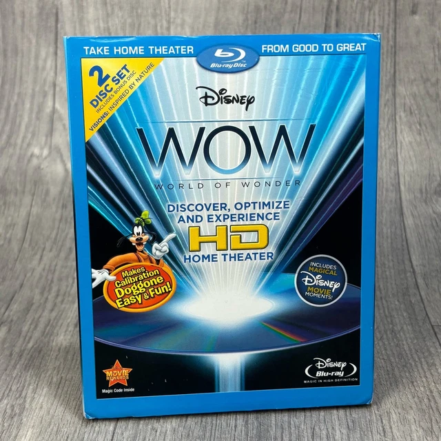 DISNEY WOW WORLD Of Wonder Blu-ray Disc Set Visions HD Home Theater ...