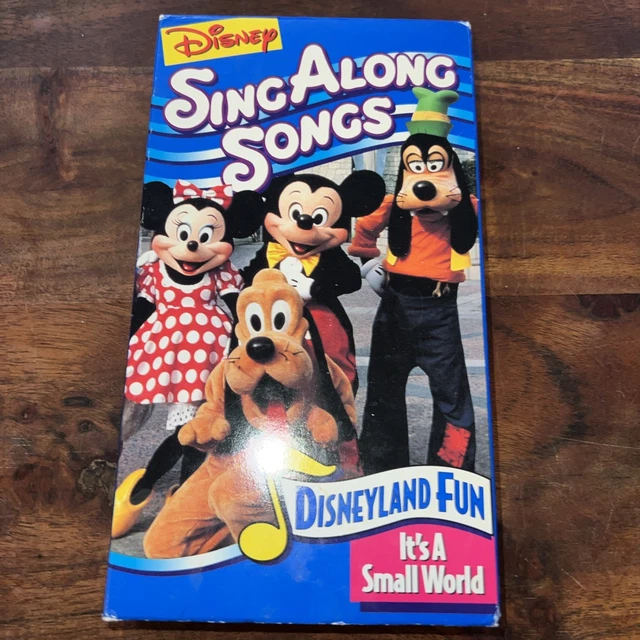 Disney Sing Along Songs Disneyland Fun Its A Small World Vhs Vintage