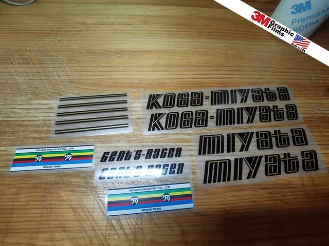 KOGA MIYATA GENTS Racer vinilo decal set sticker adesivi autocollant ステ ...