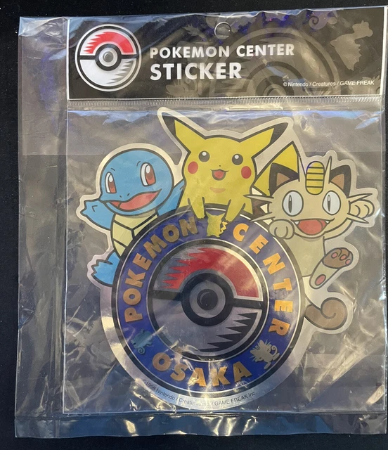 AUTOCOLLANT POKÉMON [1998 Pokemon Center Osaka - Squirtle, Pikachu ...