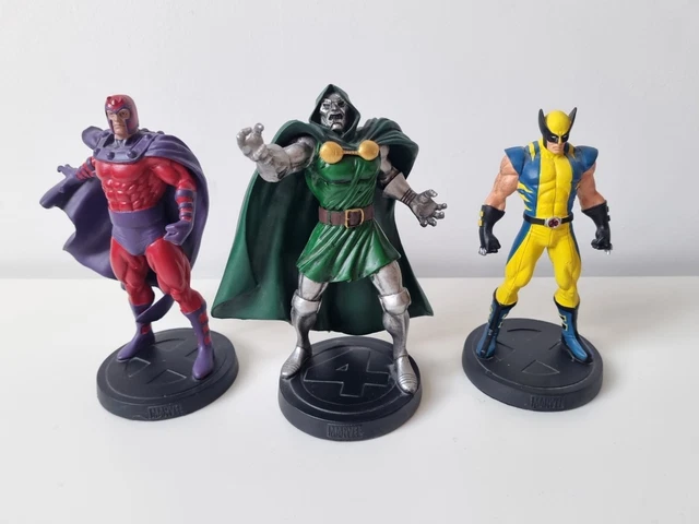 EAGLEMOSS FACT FILES Marvel Comics Magneto Doctor Doom Wolverine Figure ...