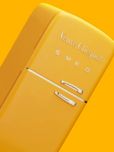 VEUVE CLICQUOT SMEG fridge bottle cooler gift box NO champagne retro ...