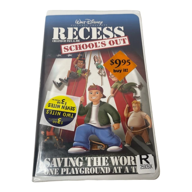 RECESS SCHOOL'S OUT Saving The World VHS Clamshell Case Walt Disney ...