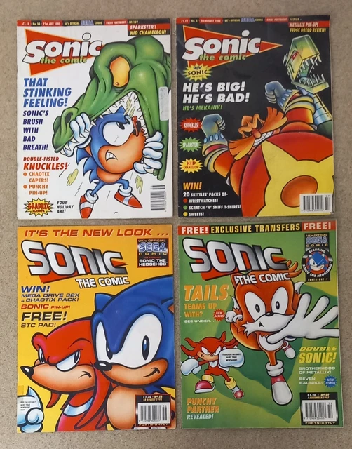 SONIC THE HEDGEHOG - The Comic UK - Sega / Fleetway Issues No. 56, 57 ...