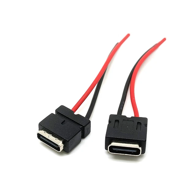 USB TYPE C Waterproof Connector Female Socket Fast Charging Interface ...