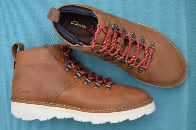 CLARKS MENS EXTRALIGHT Alp Boots CRAFTDALE HIKE Tan Leather UK 8.5 / 42 ...