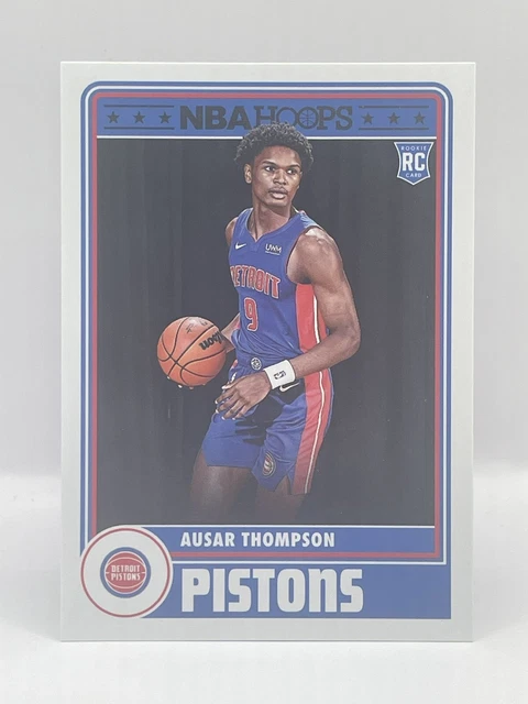 2023-24 PANINI NBA Hoops Ausar Thompson Rookie Hoops Tribute #293 ...