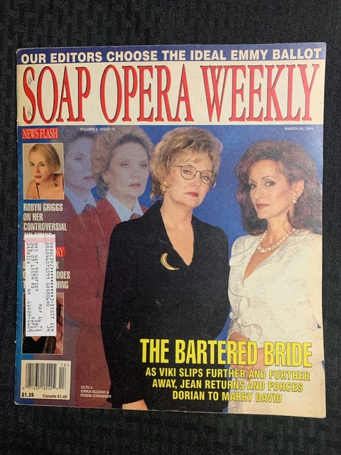 1995 MARCH 28 SOAP OPERA WEEKLY Magazine FN+ 6.5 One Life to Live £15. ...