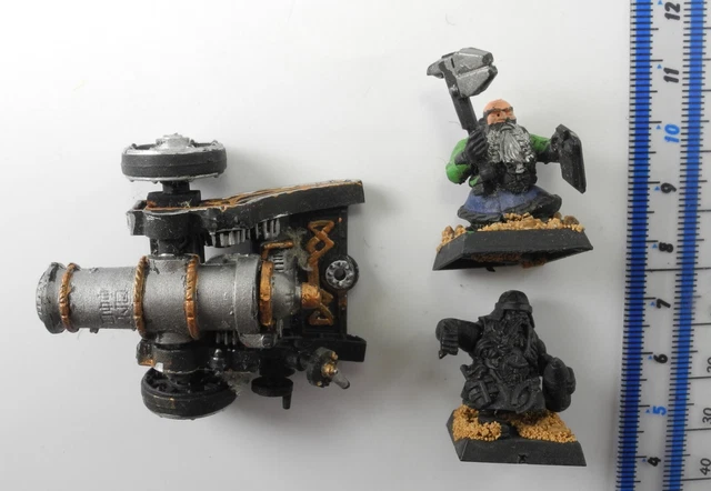 DWARF CANNON +2 CREW Plastic Dwarfs Dispossessed Army Warhammer 53 £10. ...