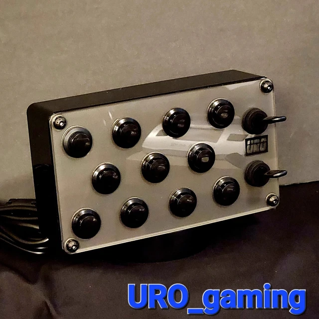 URO_GAMING BUTTON BOX For Sim Racing Farming Flight Sim ATS ETS2 & More ...