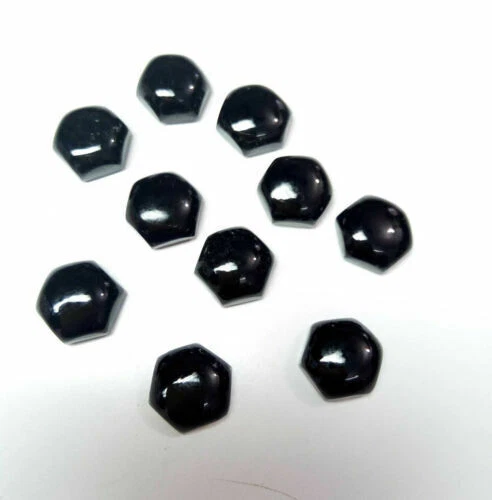 FORME HEXAGONE ONYX noir naturel, taille 10 mm à 15 mm qualité AAA onyx ...