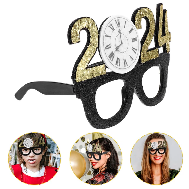 OCCHIALI FOTOGRAFICI BUON compleanno Capodanno 2024 festa eleganti EUR 5,57 - PicClick IT