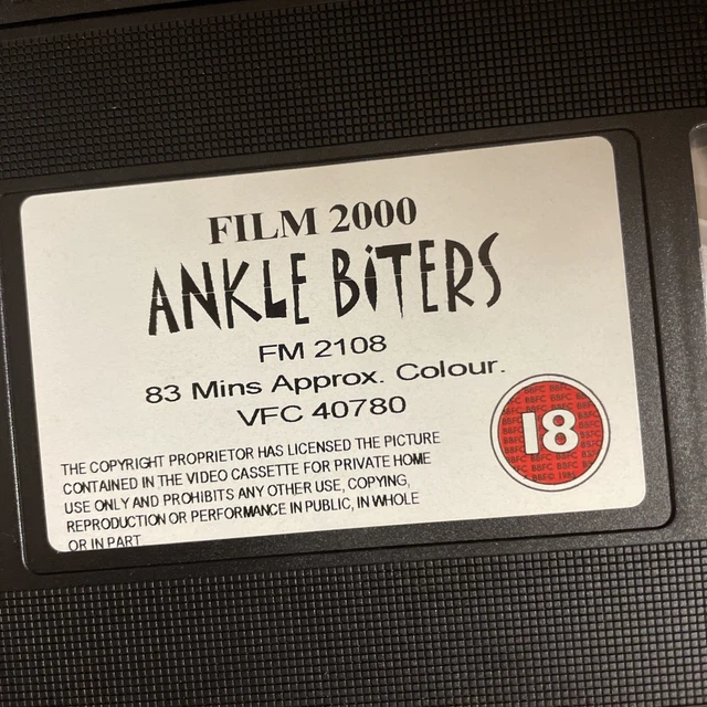 ANKLE BITERS - Big Box Ex-rental VHS - FILM 2000 - Horror - FM2108 £4. ...
