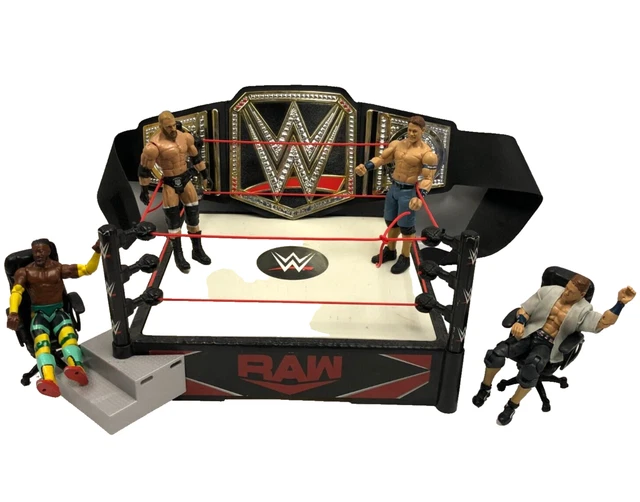 FIGURINES CEINTURE RING de lutte WWE RAW John Cena triple H Kofi Kingston H8 O278 EUR 6,93 ...