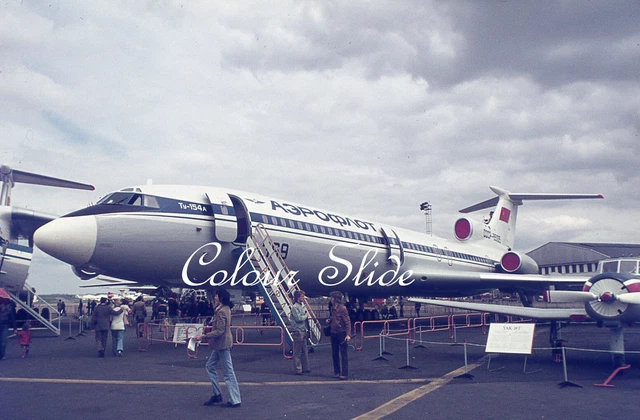 AEROFLOT TUPOLEV TU-154A CCCP-85105, LBG, 6.75, Colour Slide, Aviation ...