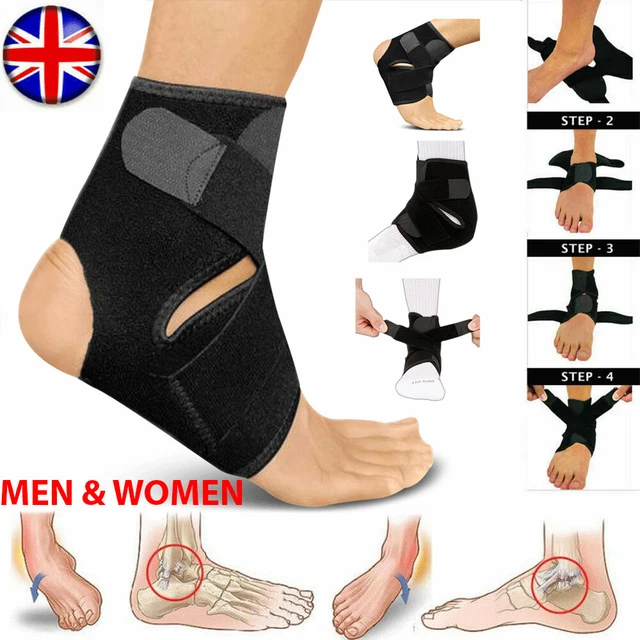 ANKLE SUPPORT STRAP Compression Wrap Medical Bandage Brace foot Pain ...
