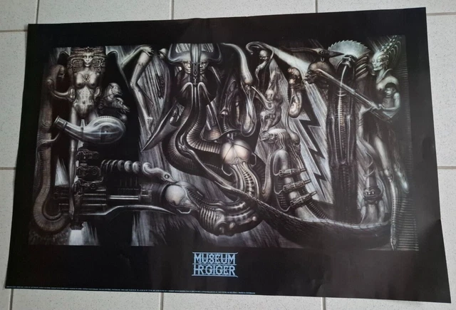 HR GIGER ALIEN Xenomorph Facehugger Necronomicon Poster Anima Mia ca ...