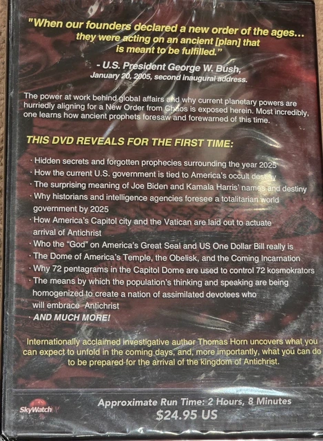 THE SECRET DESTINY of America Revealed by Thomas Horn (DVD) Skywatch ...
