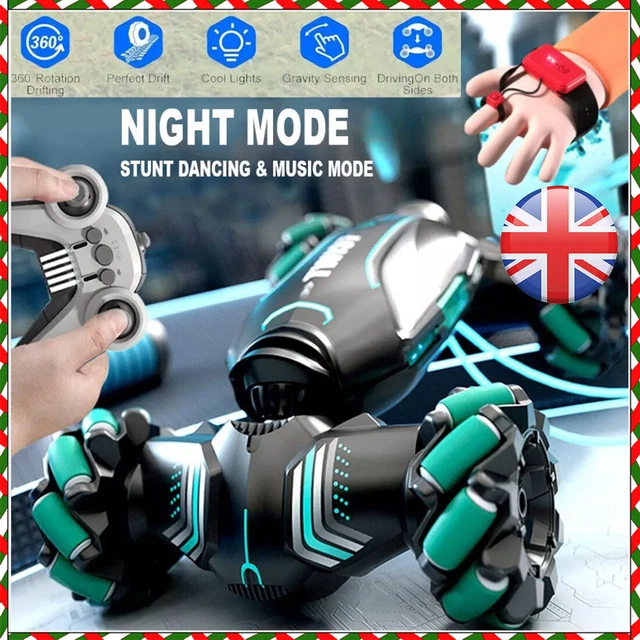 4WD RC STUNT Car 360° Hand Gesture Sensing Off-Road Car Gift Remote ...