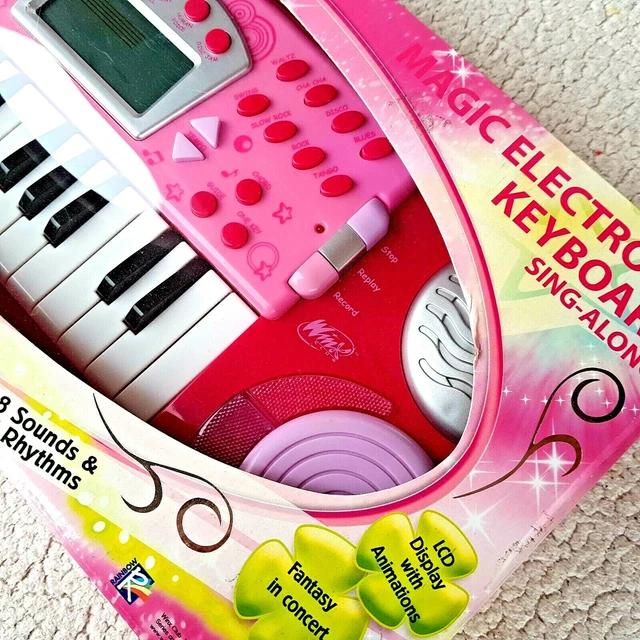 WINX DOLL MAGIC Electronic Keyboard, Very Rare! Rainbox, Brand New Old ...