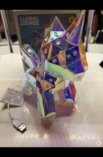 GLOBAL GIZMOS LED 20cm Iridescent Unicorn Light USB Powered £8.99 ...