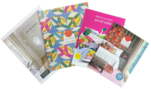 4 ANNIE SELKE Designer Collab KIT KEMP MARIE FLANIGAN FRANCES VALENTINE ...