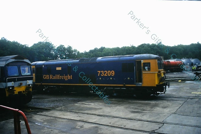 RAILWAY TRAIN SLIDE 35mm Class 73 GB Railfreight Locomotive No 73209 ...