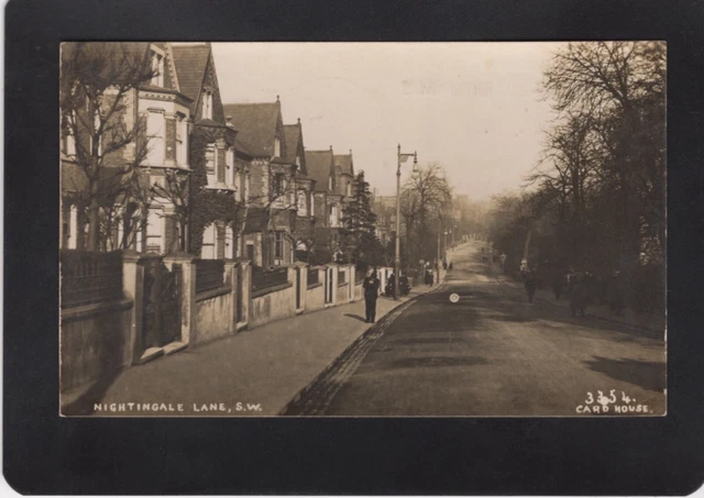 BALHAM, NIGHTINGALE LANE, Wandsworth, Londres, Surrey, foto postal real ...