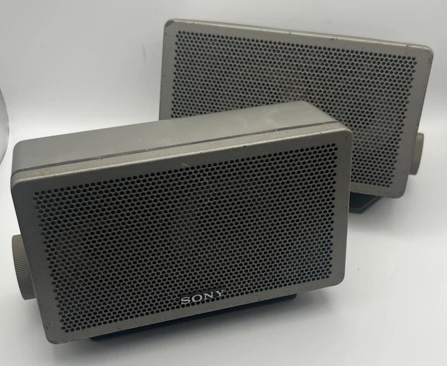 VINTAGE SONY SS-X1A Micro Speakers - Trinitron Monitor/TV & Mounts - Untested £29.99 - PicClick UK