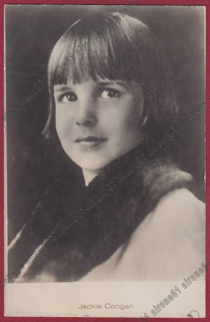 JACKIE COOGAN 06 ACTOR CINEMA MOVIE with FUR - FUR REAL PH Postcard £5. ...
