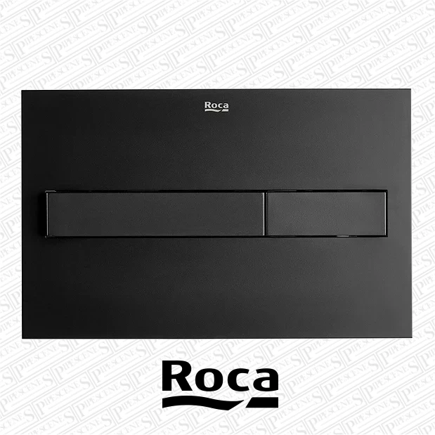 GENUINE ROCA PL7 Matt Black Flush Plate Flush Button 890088206 ...