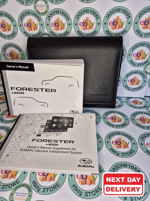 GENUINE SUBARU FORESTER e-BOXER HANDBOOK OWNERS MANUAL 2021-2024 WALLET ...