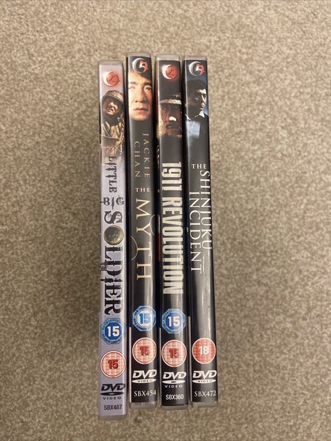 JACKIE CHAN CINE Asia Dvd X 4 Myth 1911 Revolution Little Big Soldiers ...
