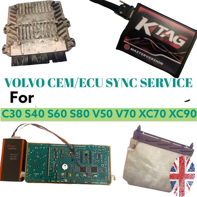 VOLVO CEM/ECU SYNC Same Day Service C30 S40 S60 S80 V50 V70 XC70 XC90 ...