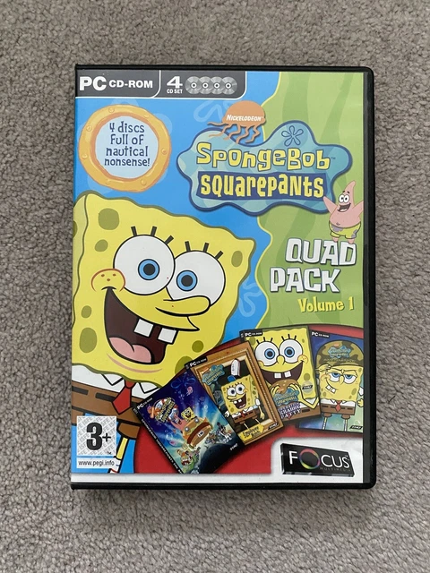 SPONGEBOB SQUAREPANTS QUAD Pack Volume 1 - 4x CD PC Games Missing 1 ...
