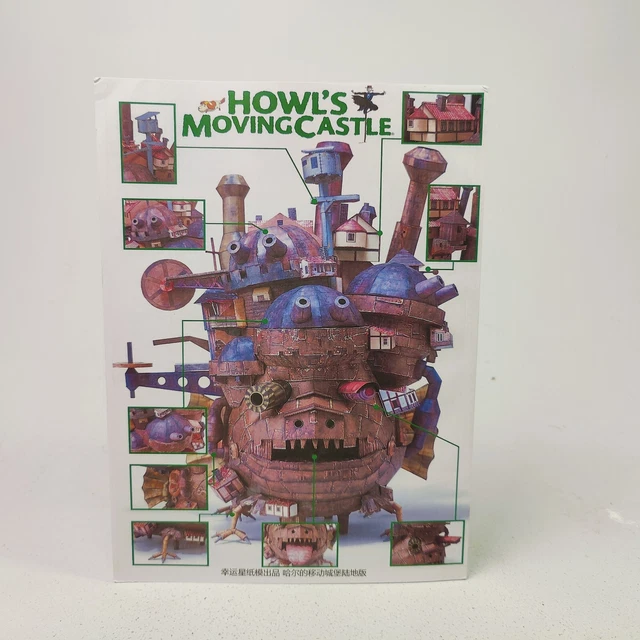 HOWL'S MOVING CASTLE Papercraft Model Book Kodansha Ghibli Japan 3D DIY ...