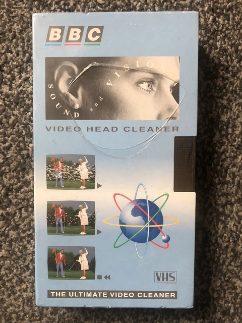 BBC VHS S-VHS VCR PAL/SECAM Video Head Cleaner Cleaning Tape NEW ...