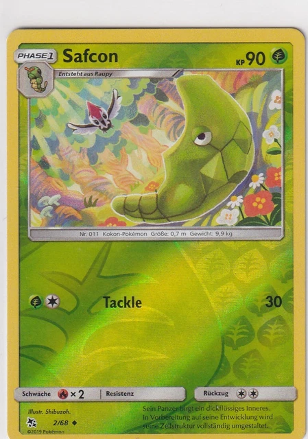 POKEMON MAPPA HIDDEN Fates No. 2/68 Safcon Reverse Holo Tedesco EUR 1 ...