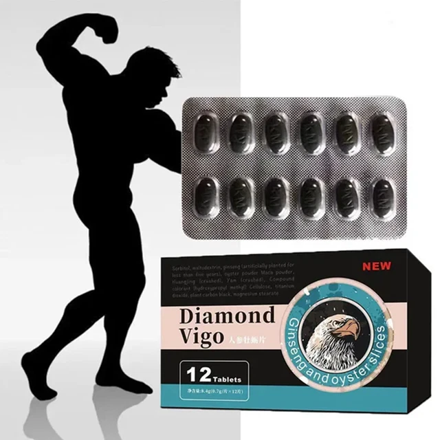 DIAMOND VIGO SUPPLEMENT For Men - Energy Boost & Vitality - 12 Tablets ...