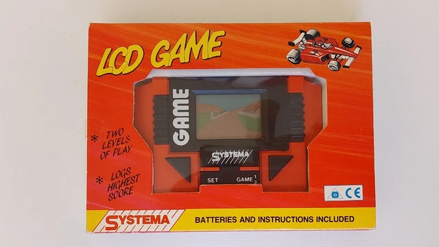 RARE VINTAGE SYSTEMA F1 Car Racing LCD Handheld Game Retro 1980’s ...