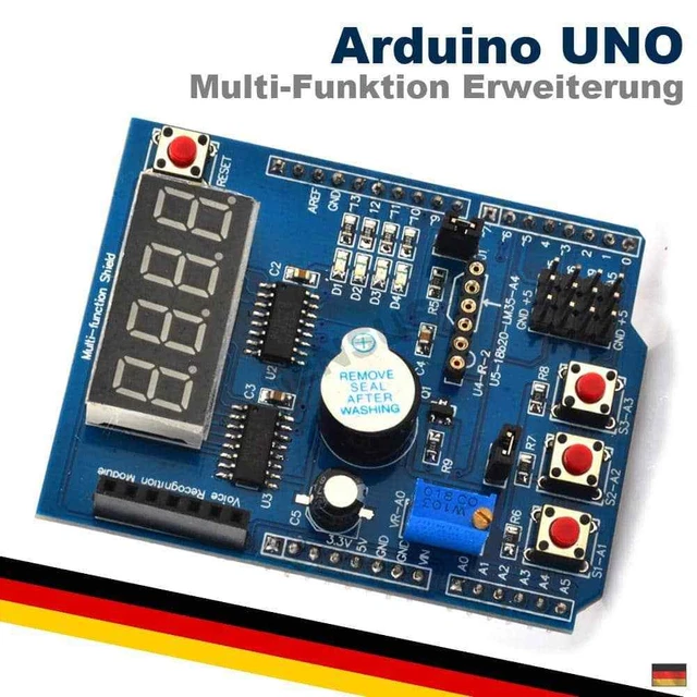 MULTIFONCTION POUR CARTE Arduino Uno extension Shield Mega2560 EUR 6,35 ...