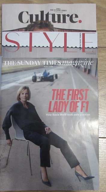 THE SUNDAY TIMES Supplements - 12th Oct 2025 - Susie Wolff, Michael J ...
