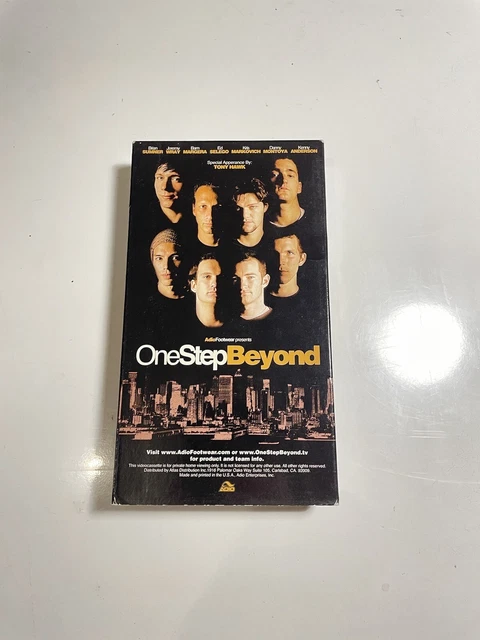 VHS ONE STEP Beyond 2000 Video ADIO Skateboarding Tony Hawk Bam Margera ...