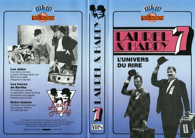 VHS-LAUREL ET HARDY 7- L Univers Du Rire-Mpm-Les Aides-Les Traces De ... VHS-LAUREL ET HARDY 7- L Univers Du Rire-Mpm-Les Aides-Les Traces De ...